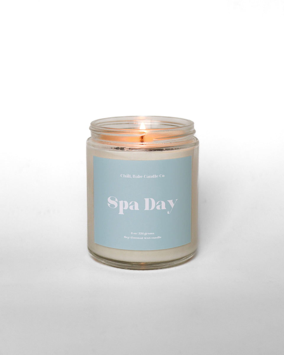 Spa Day Candle | White Tea + Citrus + Jasmine - Chill, Babe Candle Co