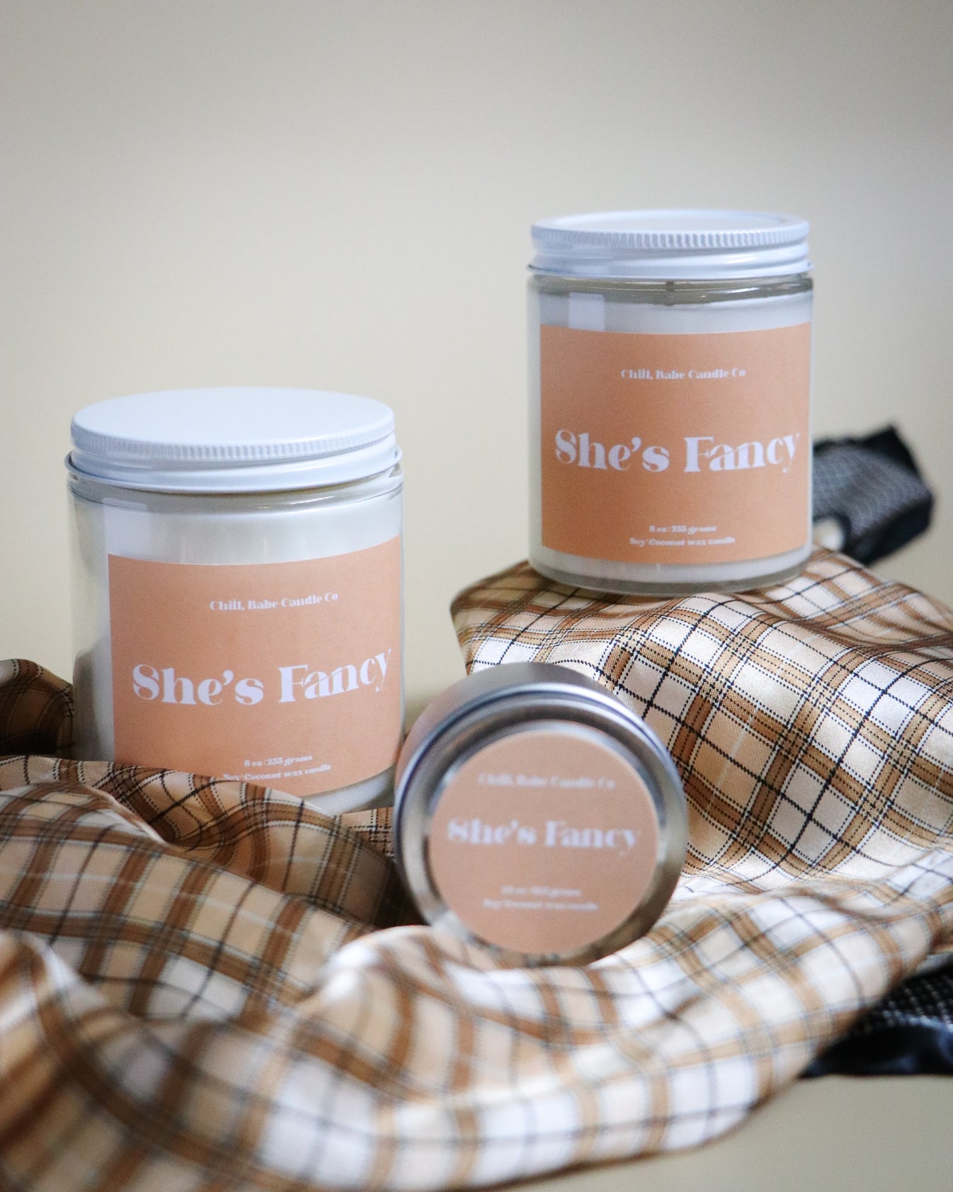 She’s Fancy Candle | Amber + Driftwood - Chill, Babe Candle Co