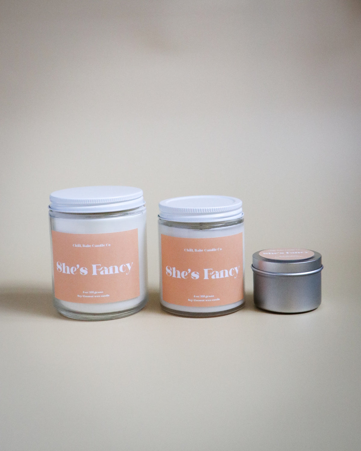 Shes Fancy Candle Amber Driftwood Chill Babe Candle Co